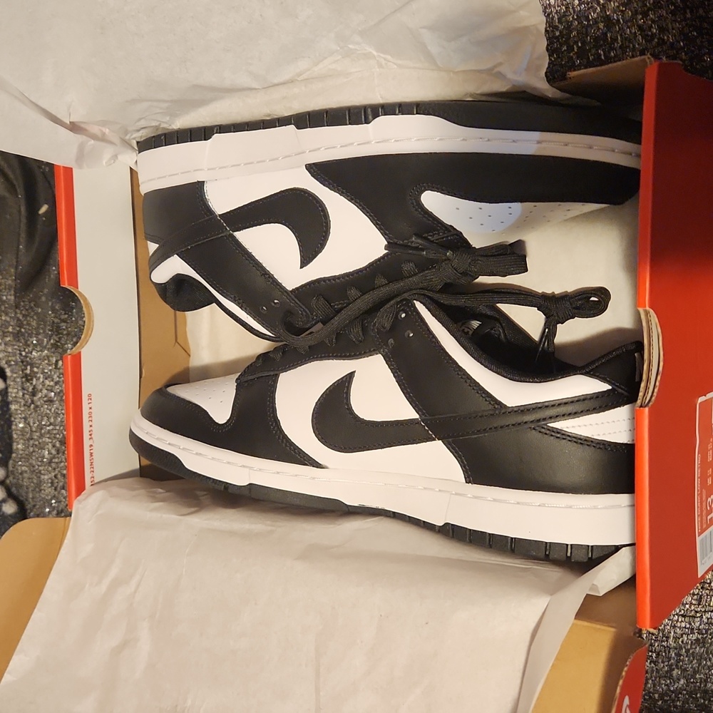 Nike Men Dunk Low Retro "Panda" Sneaker White / Black… - Gem